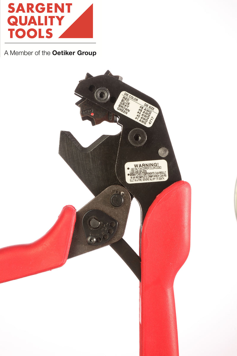 Compression Lug Crimping Tool - Five sizes - SARGENT® #4295 CT ...